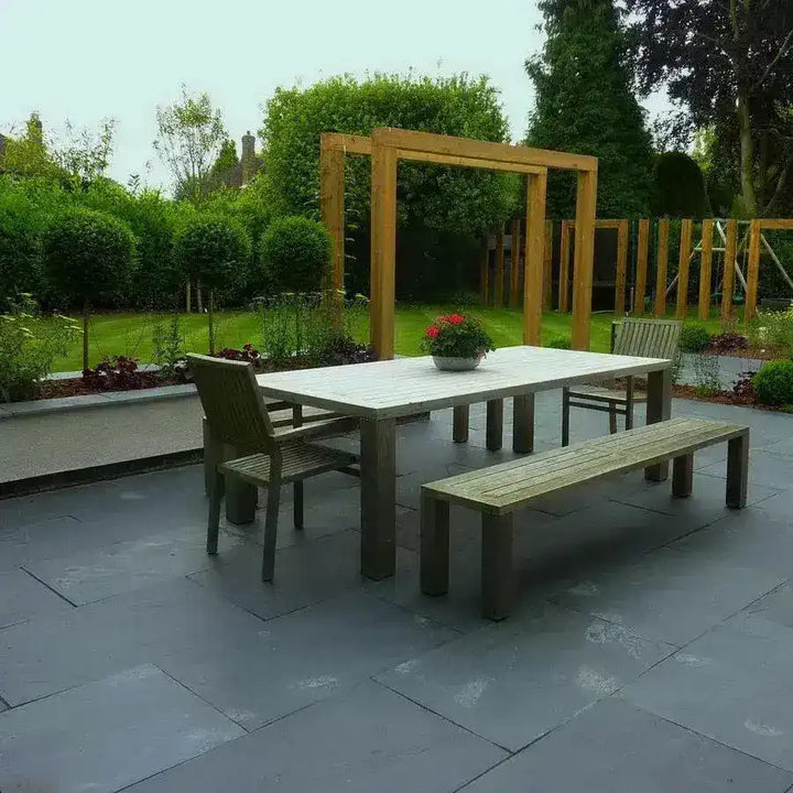 Black Slate Paving China Slate Midnight Slabs 900 x 600 | Paving Slabs ...