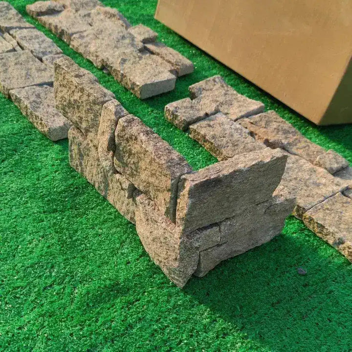 Stone Cladding Yellow Gneiss Z Tiles Clad Panels | Paving Slabs Direct