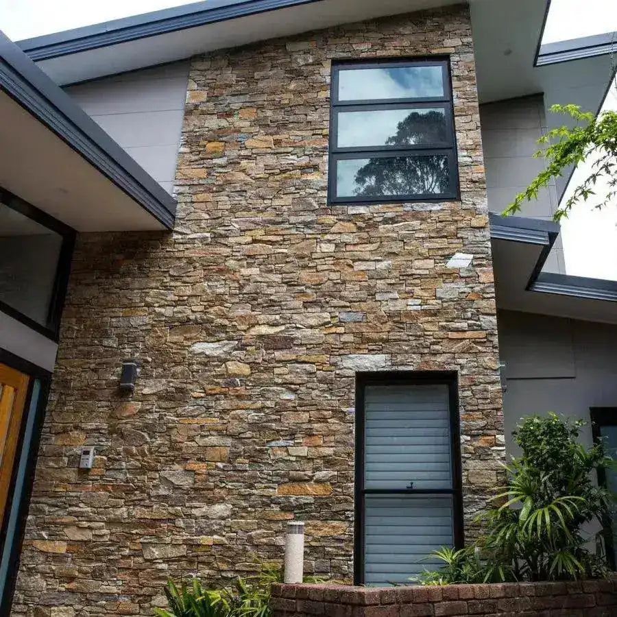 Autumn Gold Stone Cladding Z Tiles Clad Panels | Paving Slabs Direct
