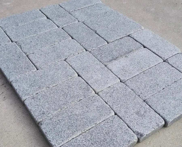 Tumbled Granite Setts for Paving Edging 200x100x30 | Paving Slabs Direct